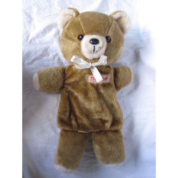 Tyco Teddy | Toys | Cute Vintage Tyco Teddy Bear Doll Plush With Zip Up ...
